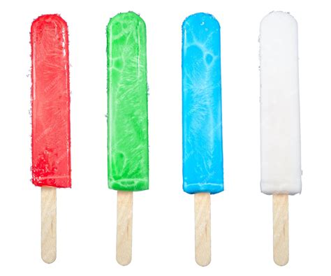 Premium Photo An Assortment Of Four Popsicles Isolated On White
