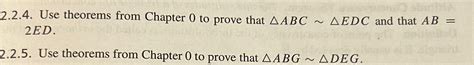 2 2 4 ﻿use Theorems From Chapter 0 ﻿to Prove That