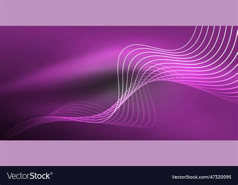 Abstract Background Neon Wave Hi Tech Design Vector Image