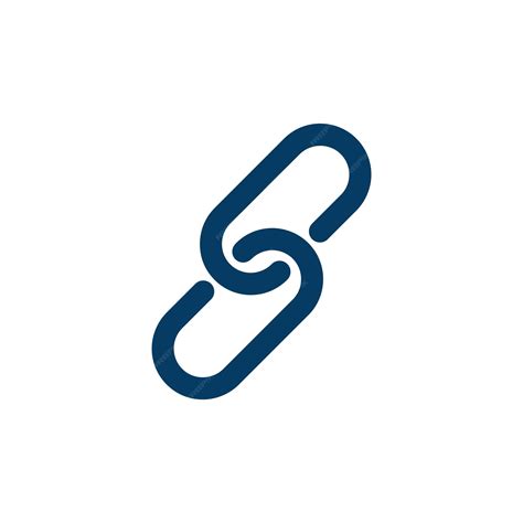 Premium Vector Link Single Icon Chain Link Symbol Flat Design Style