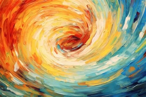 Premium Ai Image Abstract Background Resembling A Swirling Vortex Of Vibrant Colors