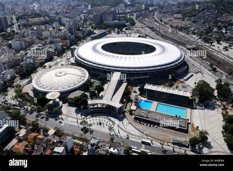 Aerial Photo Of The Maracanã Stadium In The Northern Part Of The City