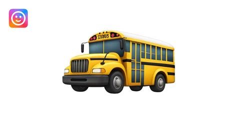 School Bus Emoji Ai Emoji Generator