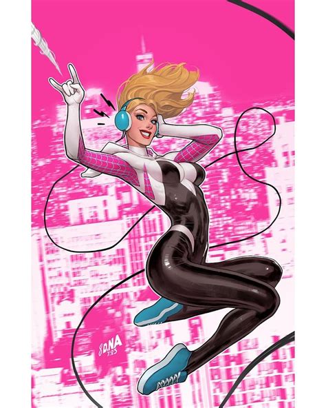 Spider Gwen And Gwen Stacy Marvel And 1 More Drawn By Davidnakayama