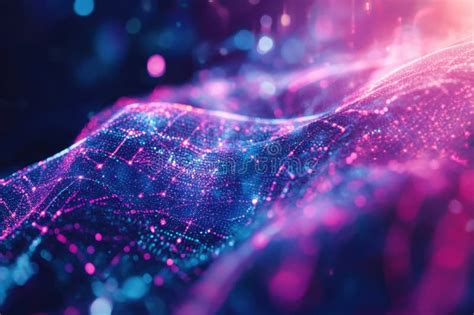 Colorful Abstract Waves Of Light Create A Beautiful Digital Landscape