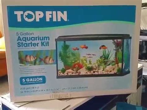 Top Fin 5 Gallon Fish Tankaquarium Kit Contents Youtube