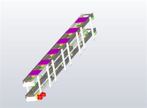 双层倍速链输送线 STEP 模型图纸下载 懒石网
