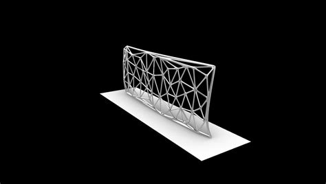 triangulated wall random points v8 3d model cgtrader