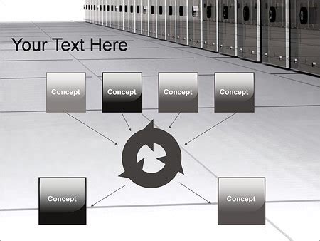 Servers PowerPoint Template Backgrounds Google Slides ID SmileTemplates