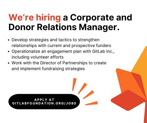 gitlab foundation on linkedin hiring donorrelations