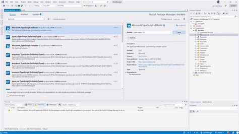 How To Add Typescript Support For Net Core Project Youtube