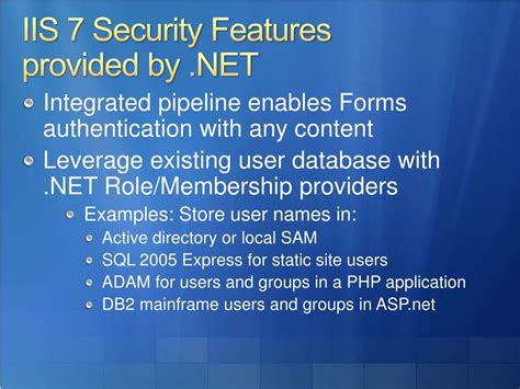 Ppt Iis7 Security Powerpoint Presentation Free Download Id 1195831