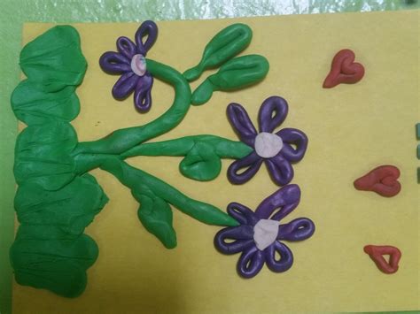 Поделка из пластилина цветы фото и картинки 50 штук