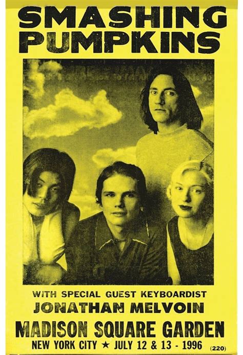 Smashing Pumpkins 1996 Madison Square Garden Concert Poster Re Print