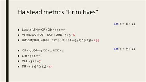 Code Metrics Ppt