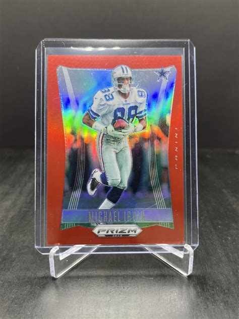 Michael Irvin 2024 Prizm Deca 85 Red 199 Price Guide Sports Card