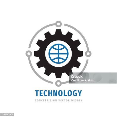 글로벌 기술 기어 컨셉 비즈니스 사인 디자인 글로브 세계와 톱니 바퀴 역학 기호 컴퓨터 네트워크 Seo 아이콘입니다 그래픽 디자인 요소입니다 벡터 그림입니다 개념에 대한