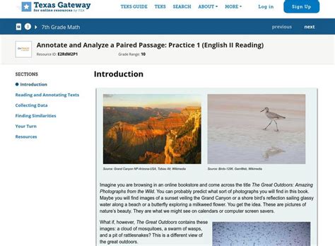 Texas Gateway Annotate And Analyze A Paired Passage Practice 1 Unit Plan For 9th 10th Grade