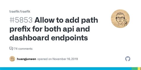 Allow To Add Path Prefix For Both Api And Dashboard Endpoints · Issue