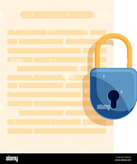 File Password Protection Icon Cartoon Of File Password Protection Vector Icon For Web Design