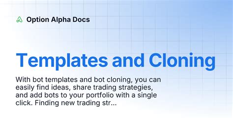 Templates And Cloning Option Alpha Docs
