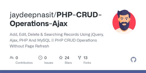 Github Jaydeepnasitphp Crud Operations Ajax Add Edit Delete