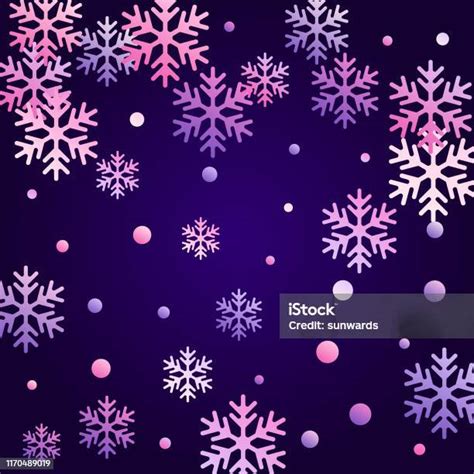 크리스탈 눈송이 와 원 요소 벡터 디자인 최소한의 겨울 눈 색종이 산란 전단지 배경입니다 12월에 대한 스톡 벡터 아트 및 기타 이미지 Istock