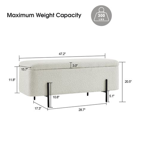 Latitude Run® Jezell Upholstered Flip Top Storage Bench And Reviews Wayfair
