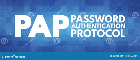 Pap Password Authentication Protocol Acronym Stock Illustration Illustration Of Computer
