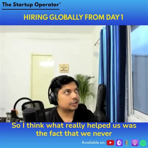 The Startup Operator On Linkedin Mohit Kumar Founder And Ceo Of Ultrahuman Spoke About Hiring