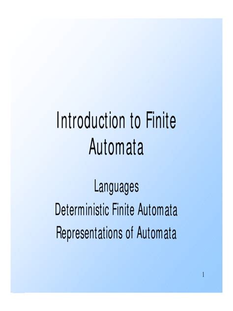 Dfapdf Theory Of Computation String Computer Science
