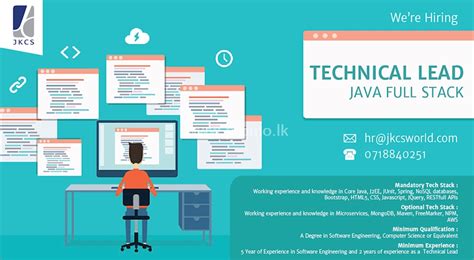 technical lead java full stack at john keells holdings