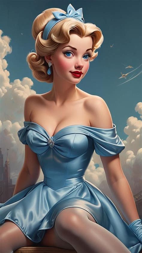 Cinderella Pin Up Girl Disney Pin Up Steampunk Photography Pin Up