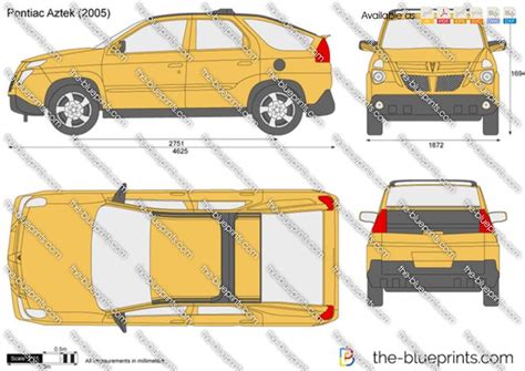 Pontiac Aztek Vector Drawing Pontiac Aztek Pontiac Vinyl Graphics
