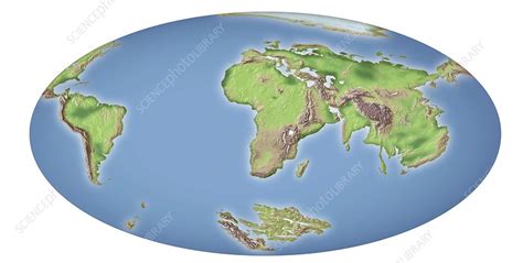 Continental Drift After 100 Million Years Illustration Stock Image