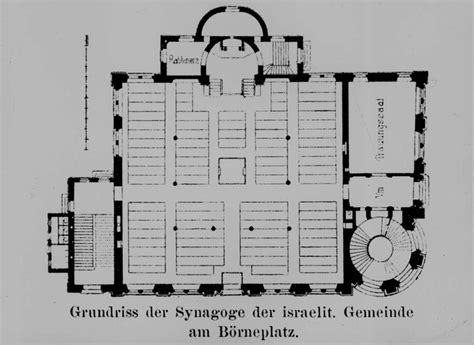 Grundriss Der Börneplatz Synagoge