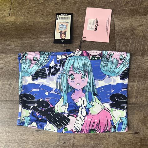 Dolls Kill Ngorder Anime Graphic Bandeau Depop