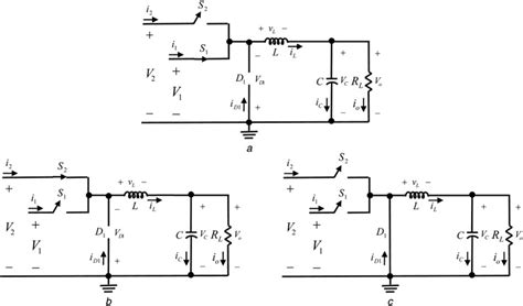 Circuit Diagram And Operational Modes Of Two Input Buck Converter Download Scientific Diagram