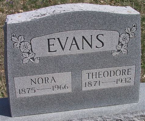Theodore Evans Memorial Find A Grave