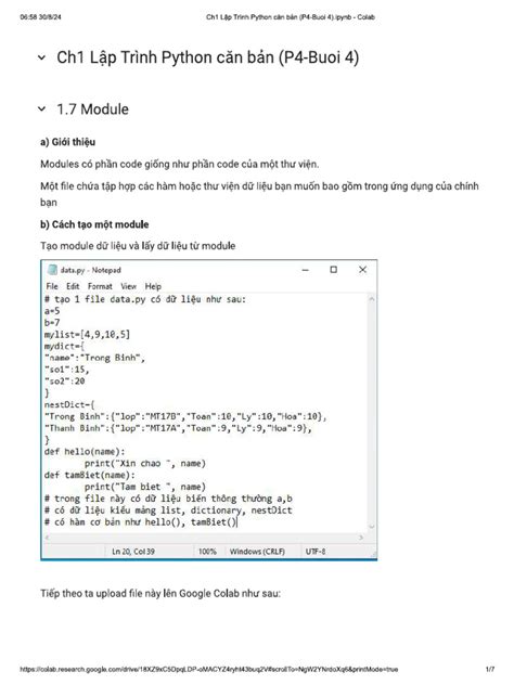Ch1 Lập Trình Python Căn Bản P4 Buoi 4 Pdf