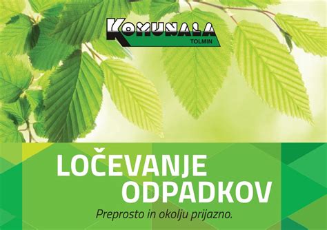 Ločevanje Odpadkov Komunala Tolmin
