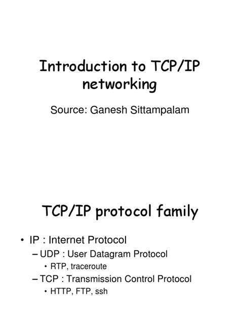 an introduction to tcp ip networking protocols a guide to the layers models addresses and