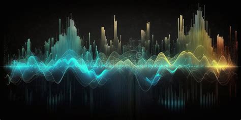 abstract sound waves frequency audio waveform music wave stock illustration illustration of