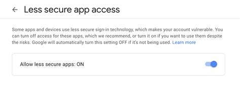 Nodejs Username And Password Not Accepted When Using Nodemailer
