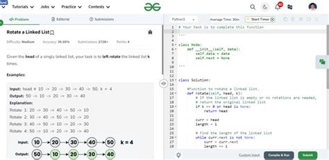 David Mullangi On Linkedin Gfg160 Coding Datastructures Linkedlists Geeksforgeeks