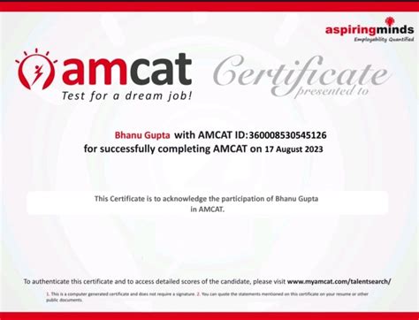 bhanu gupta on linkedin amcat shl certification