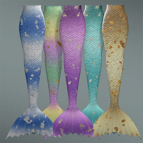 Oceane Texture Expansion For Universal Mermaid Tail 3d Figure Assets Tt