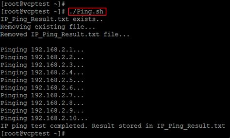 information technology how to guides how to ping ip range shell script