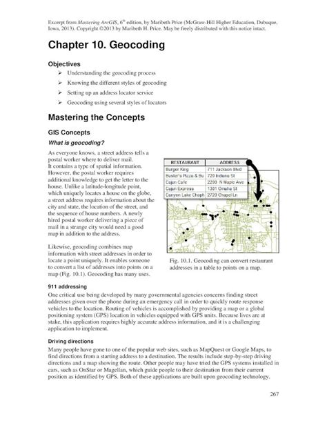 Pdf Chapter 10 Geocoding Likewise Geocoding