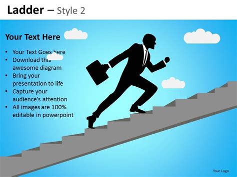 Ladder Style 2 Ppt 2 Powerpoint Design Template Sample Presentation Ppt Presentation